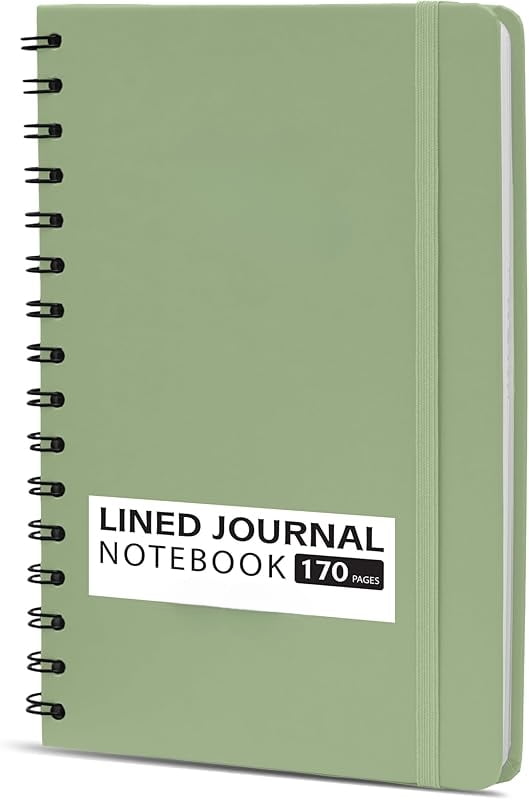 Lined Spiral Notebook Journal For Women & Men - A5(5.8" x 8.3") 170 ...