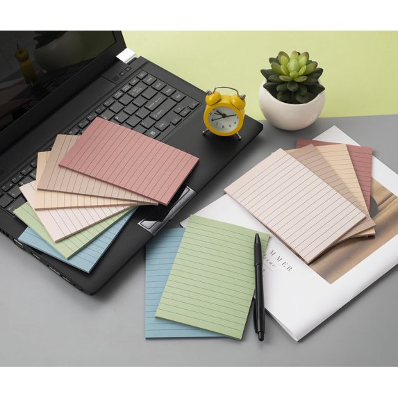 Lined Sticky Notes 4x6 Super Sticking for Office Memo 12-Pack - Walmart.com