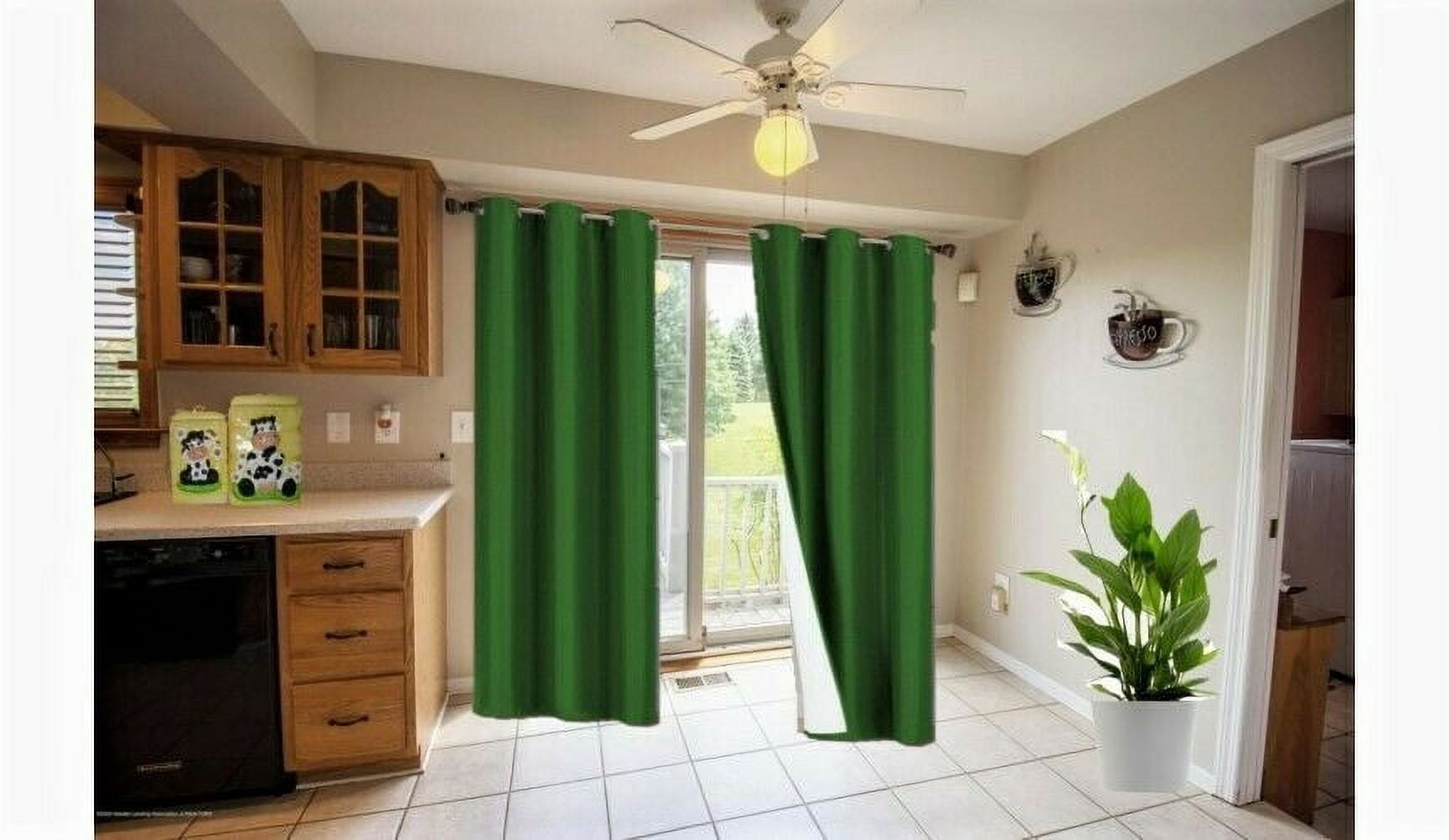 Lined Window Curtain NOA-Hunter Color 100% Blackout /Privacy 95"inch ...