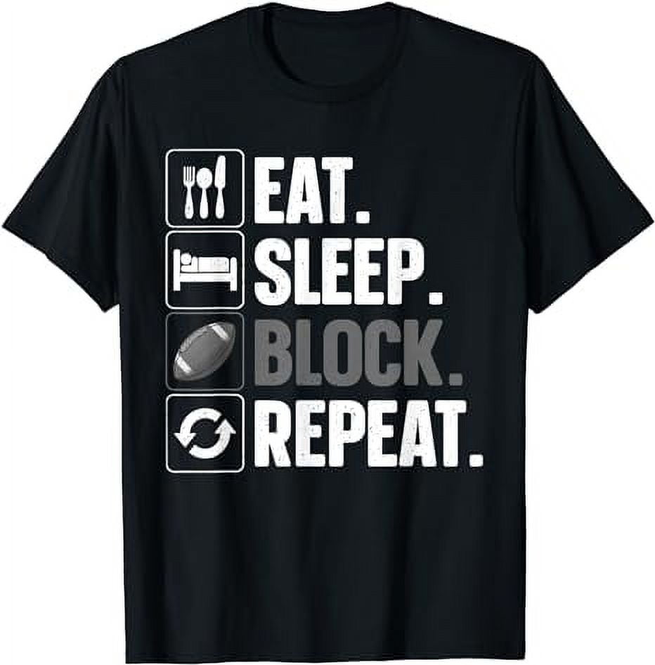 Lineman Art For Men Women Football Player Offensive Lineman T-Shirt ...