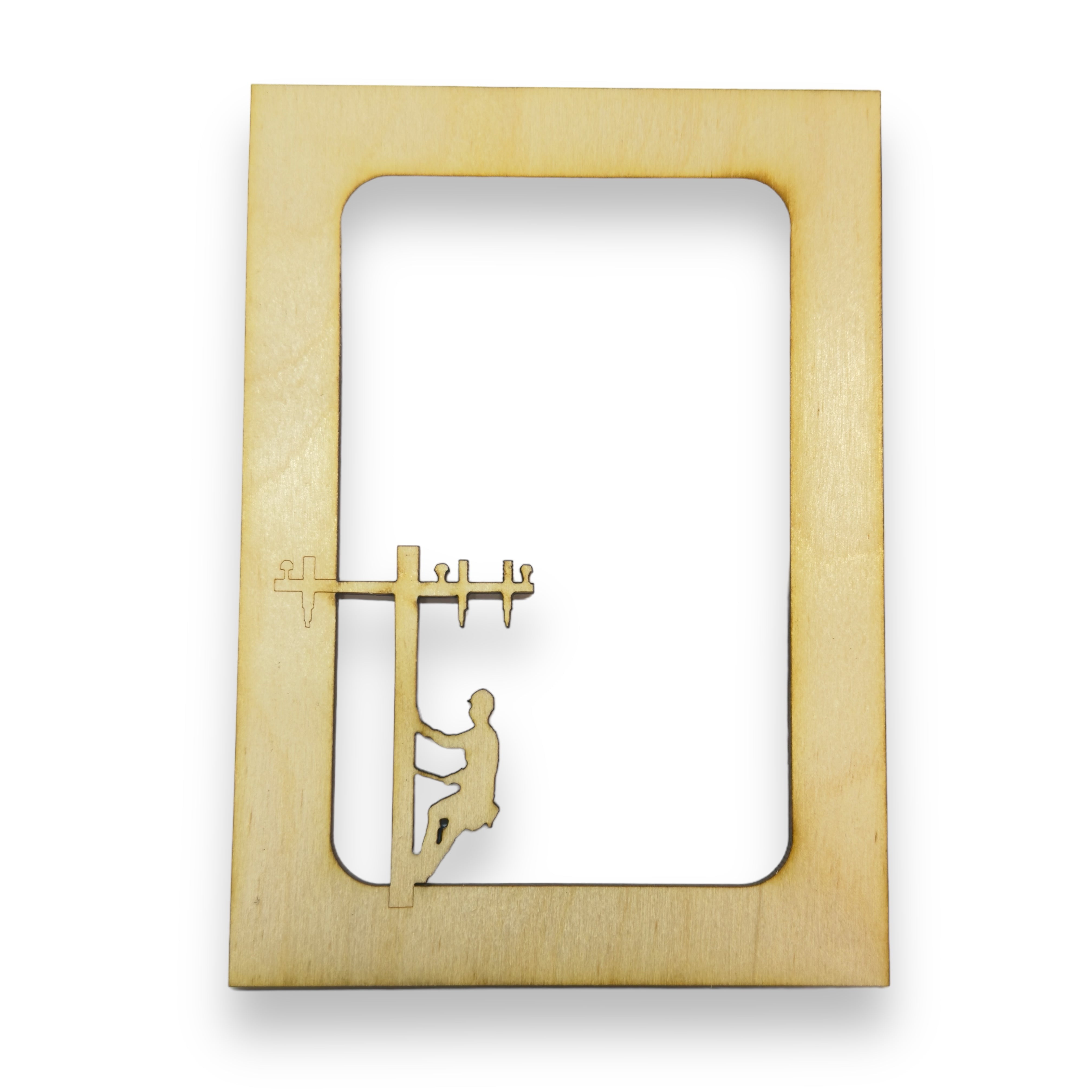 Lineman Photo Frame Insert - Baltic Birch - Walmart.com