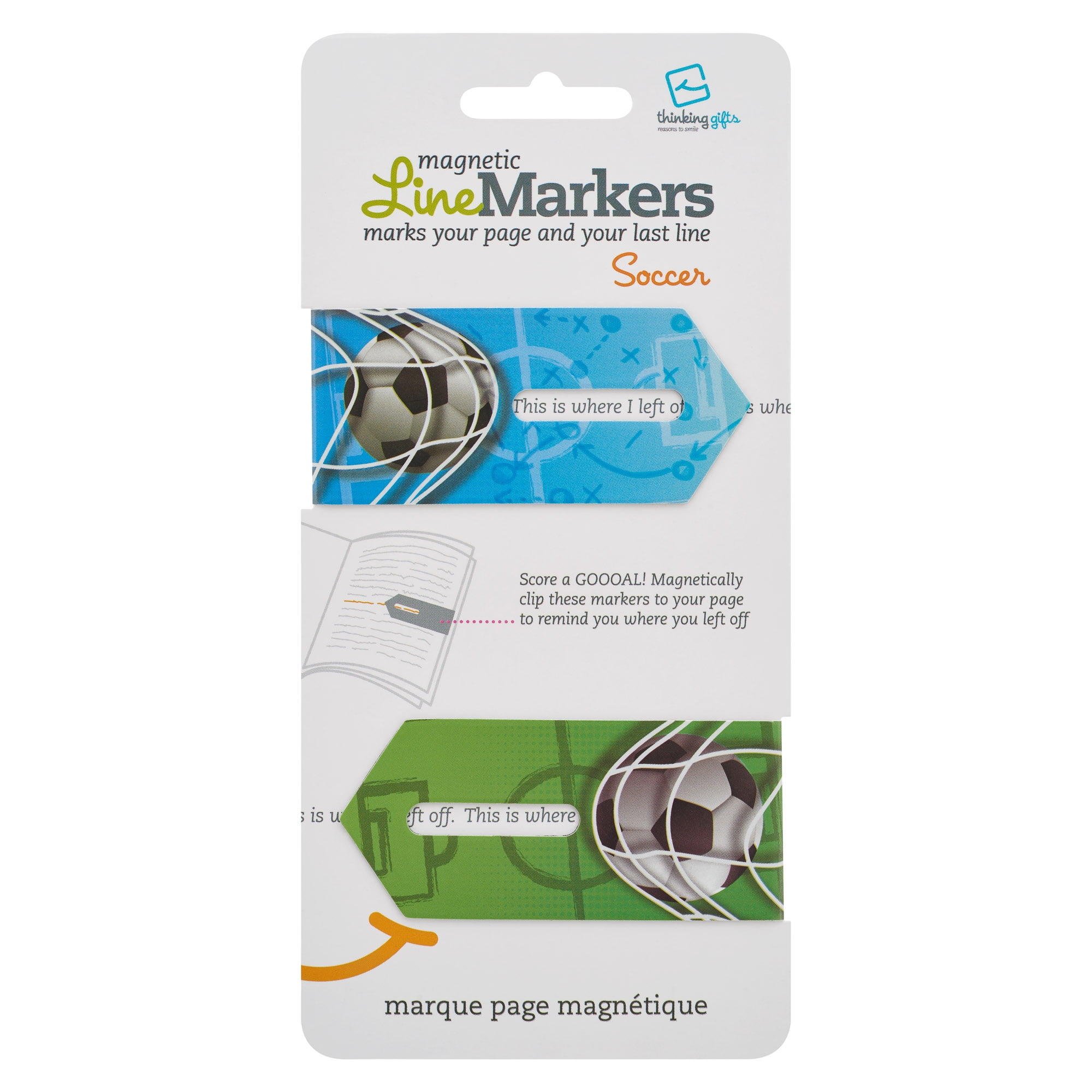 Thinking Gifts Linemarker | Magnetic Book Holder & Page Marker Set of 2 ...