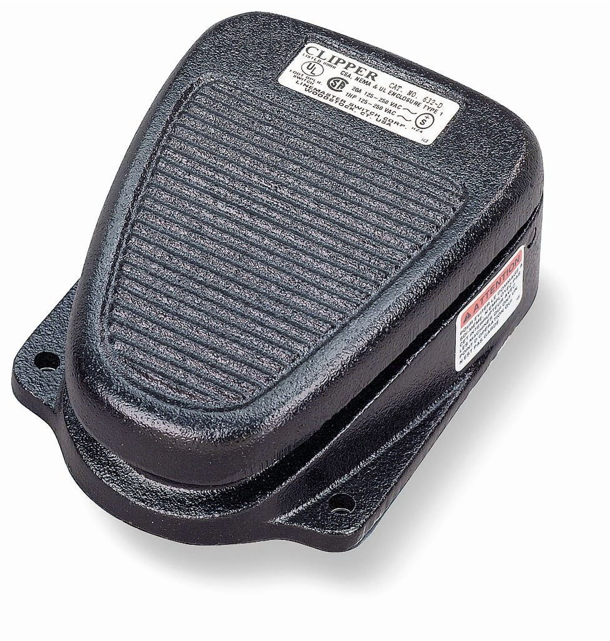 Linemaster 632-DA Clipper Foot Switch, Electrical, Single Pedal ...