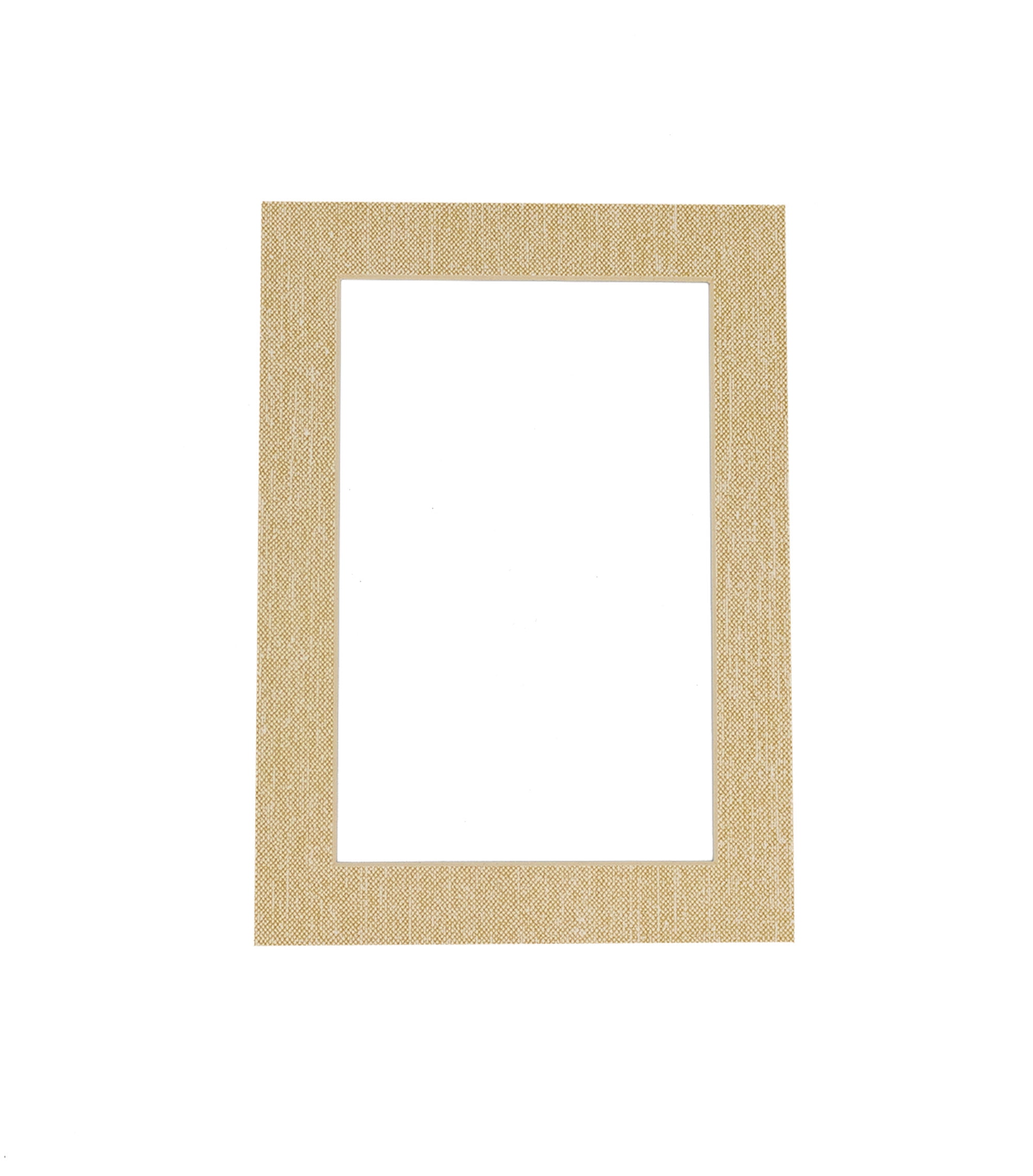 Linen Acid Free 5x7 Picture Frame Mats with White Core Bevel Cut for ...