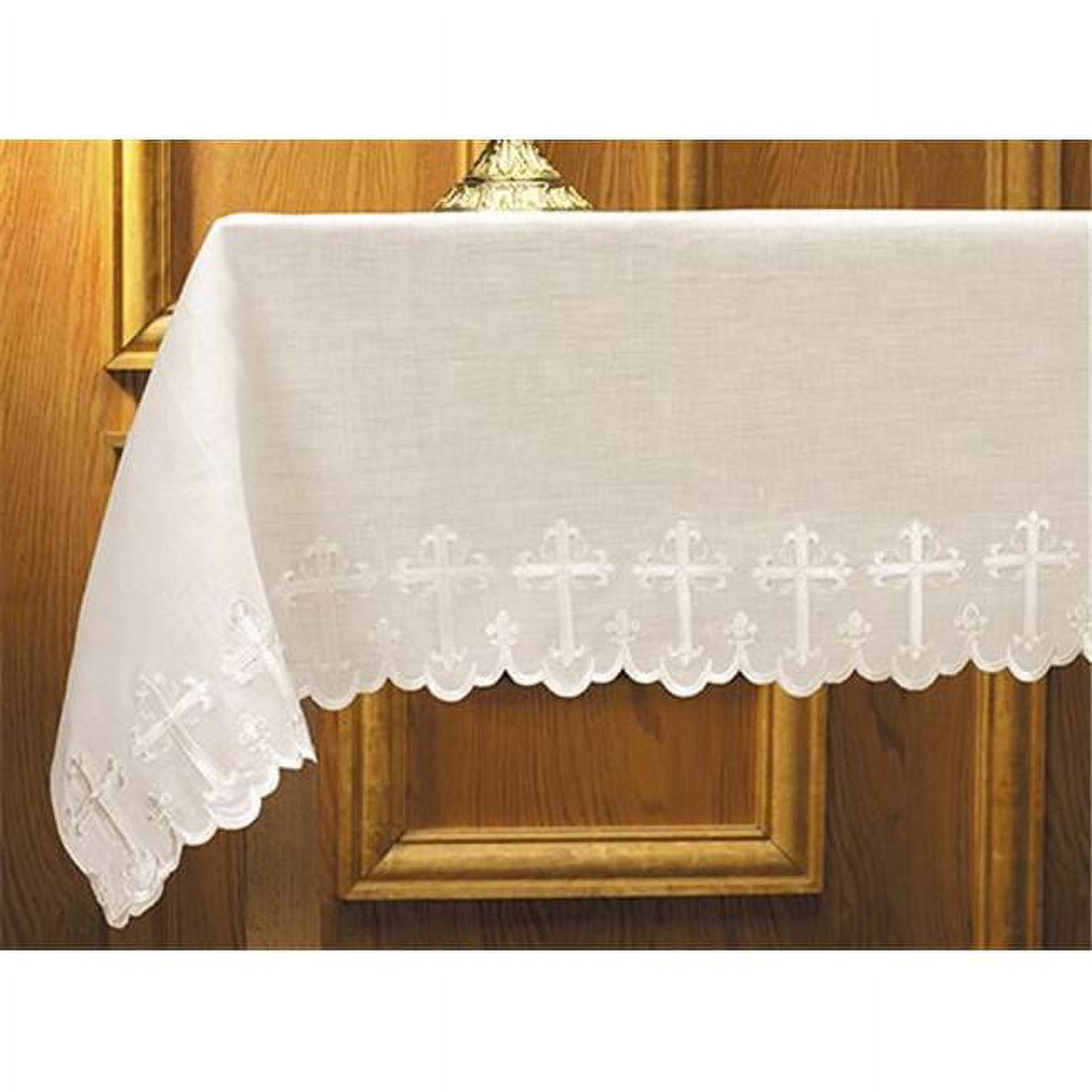 Linen Altar Frontal - 2-Sided Scalloped Edge - 50 x 64 in. - Walmart.com