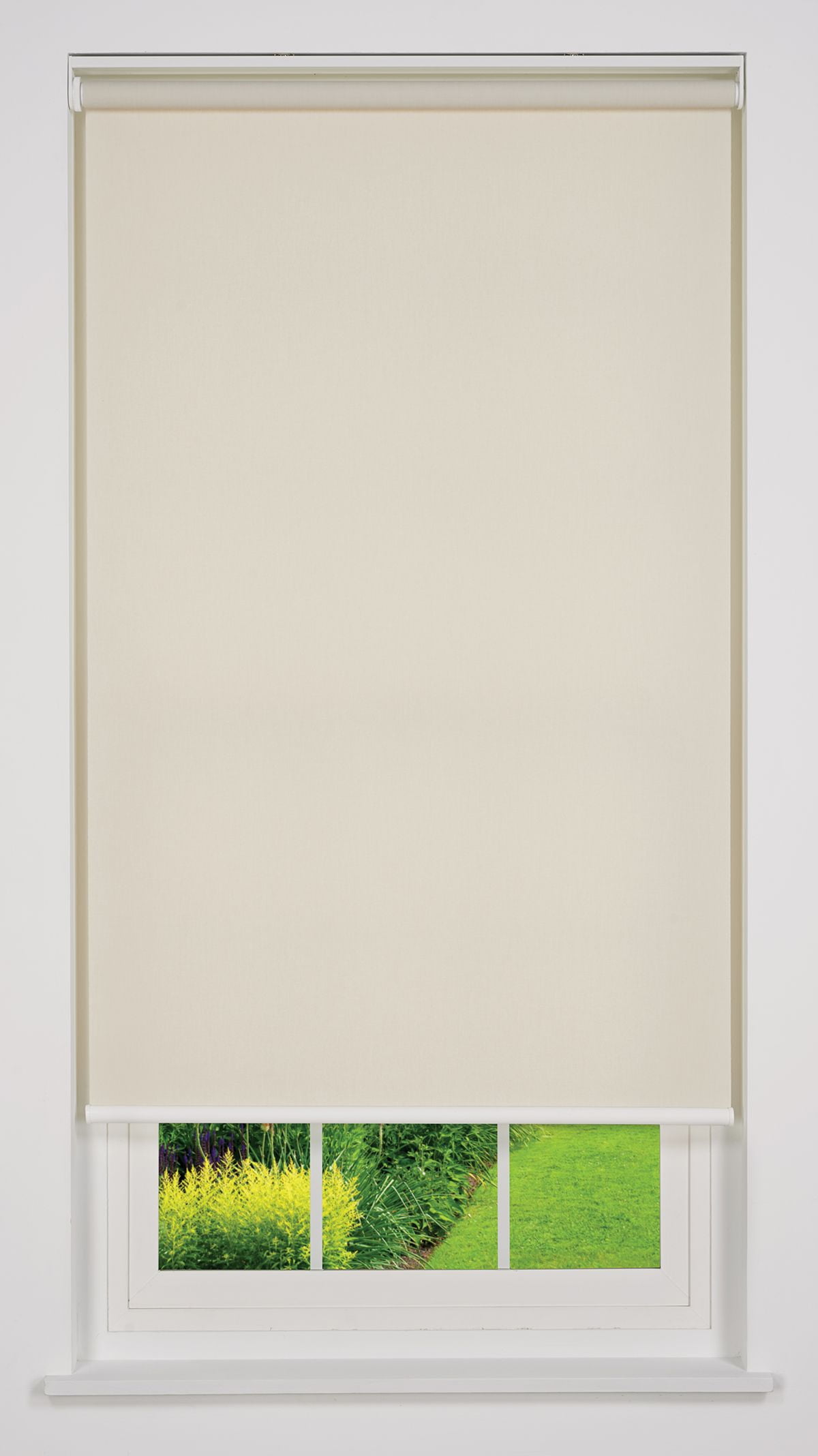 Linen Avenue Cordless Sierra Light Filtering Roller Shade, Beige 30 W x ...