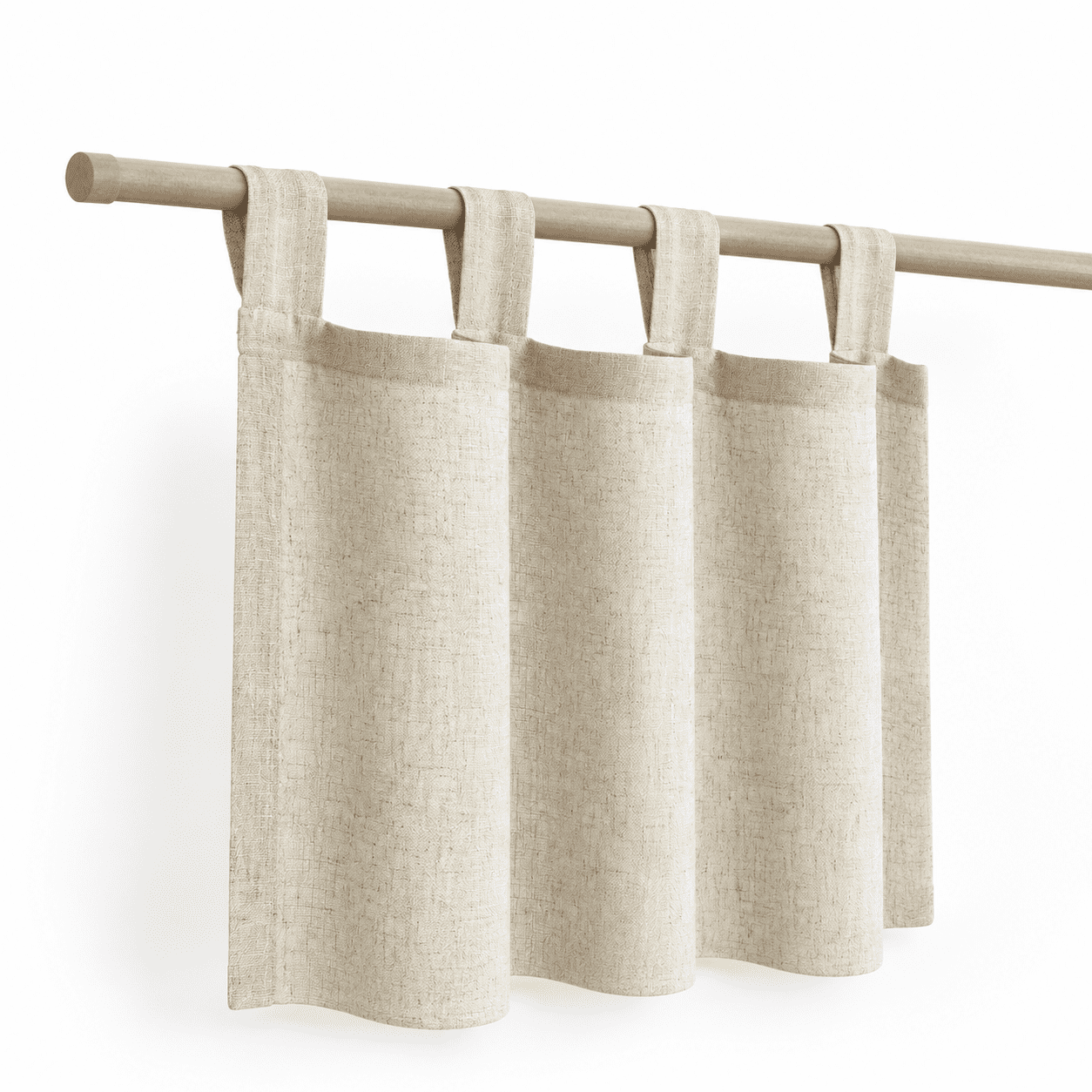 Linen Blend Curtain Panels, 52