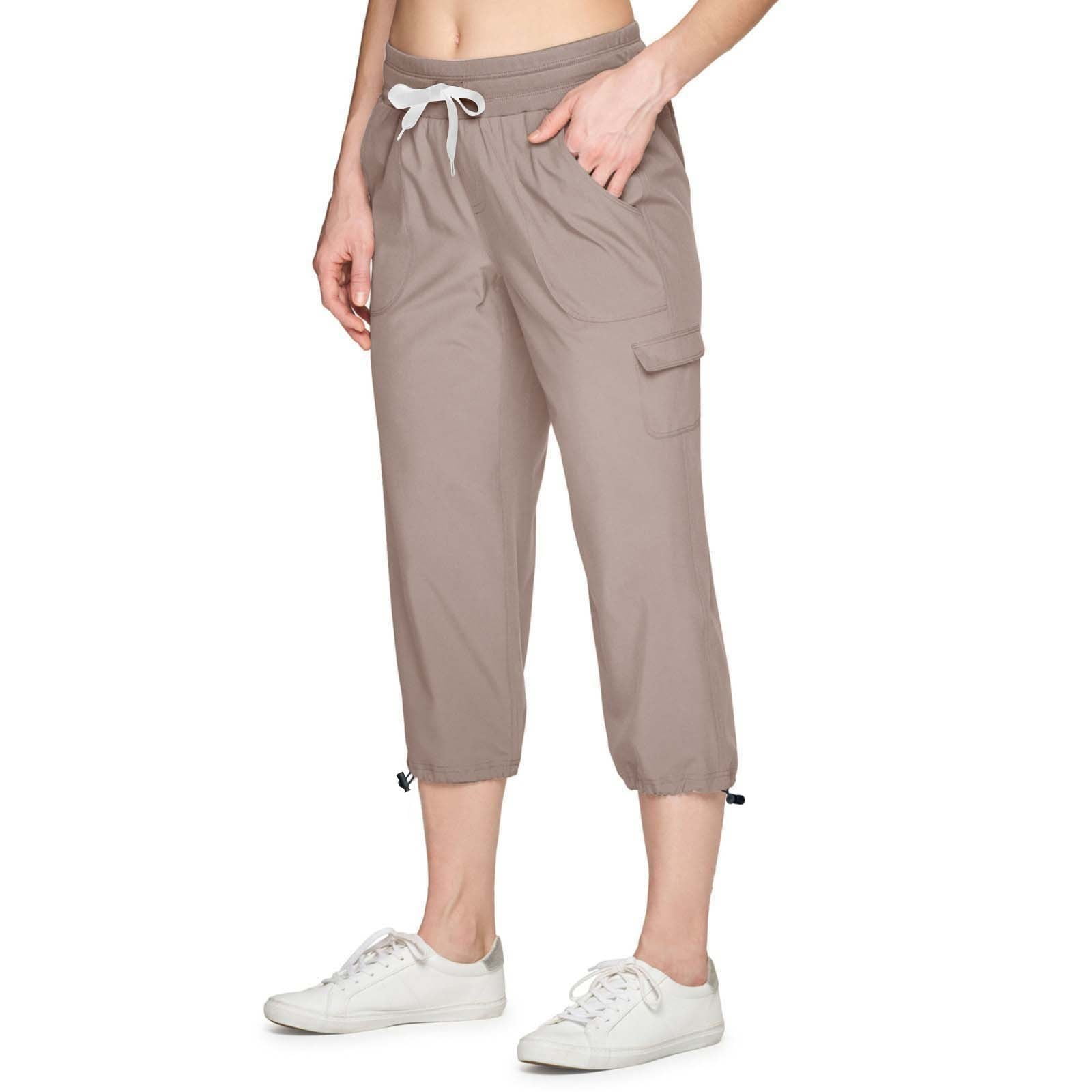 Linen Capri Pants for Women, Audhol Active Women's Relaxed Lightweight ...
