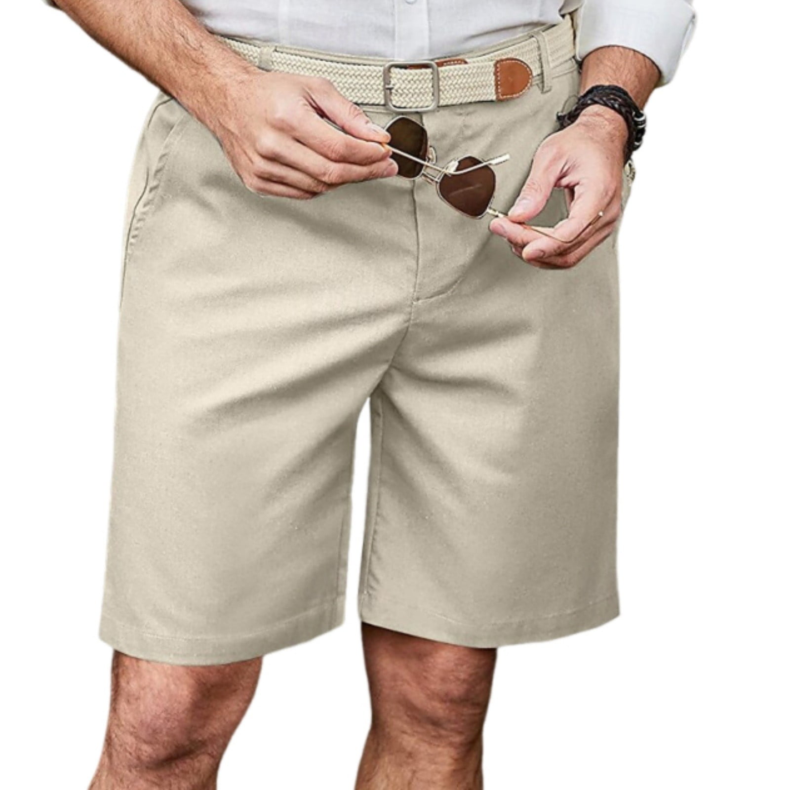 Linen Cargo Shorts for Men Summer Casual Big and Tall Work Shorts ...