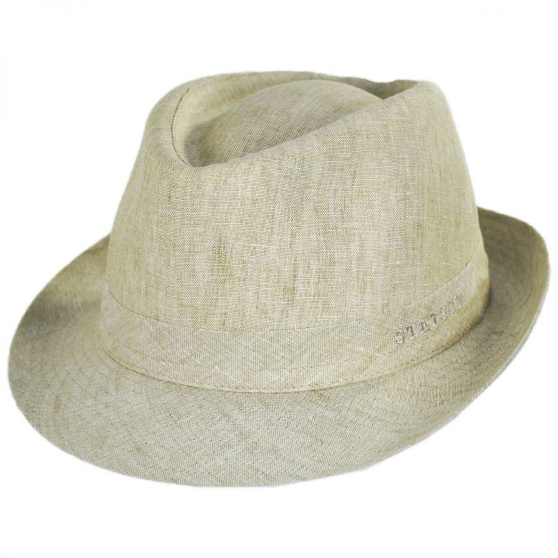 Linen Delave Trilby Fedora Hat - XXL - Beige - Walmart.com