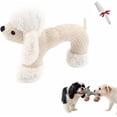 Linen Dog Toys, 2026 Upgraded Double-Layer Linen Textured Weave Durable ...