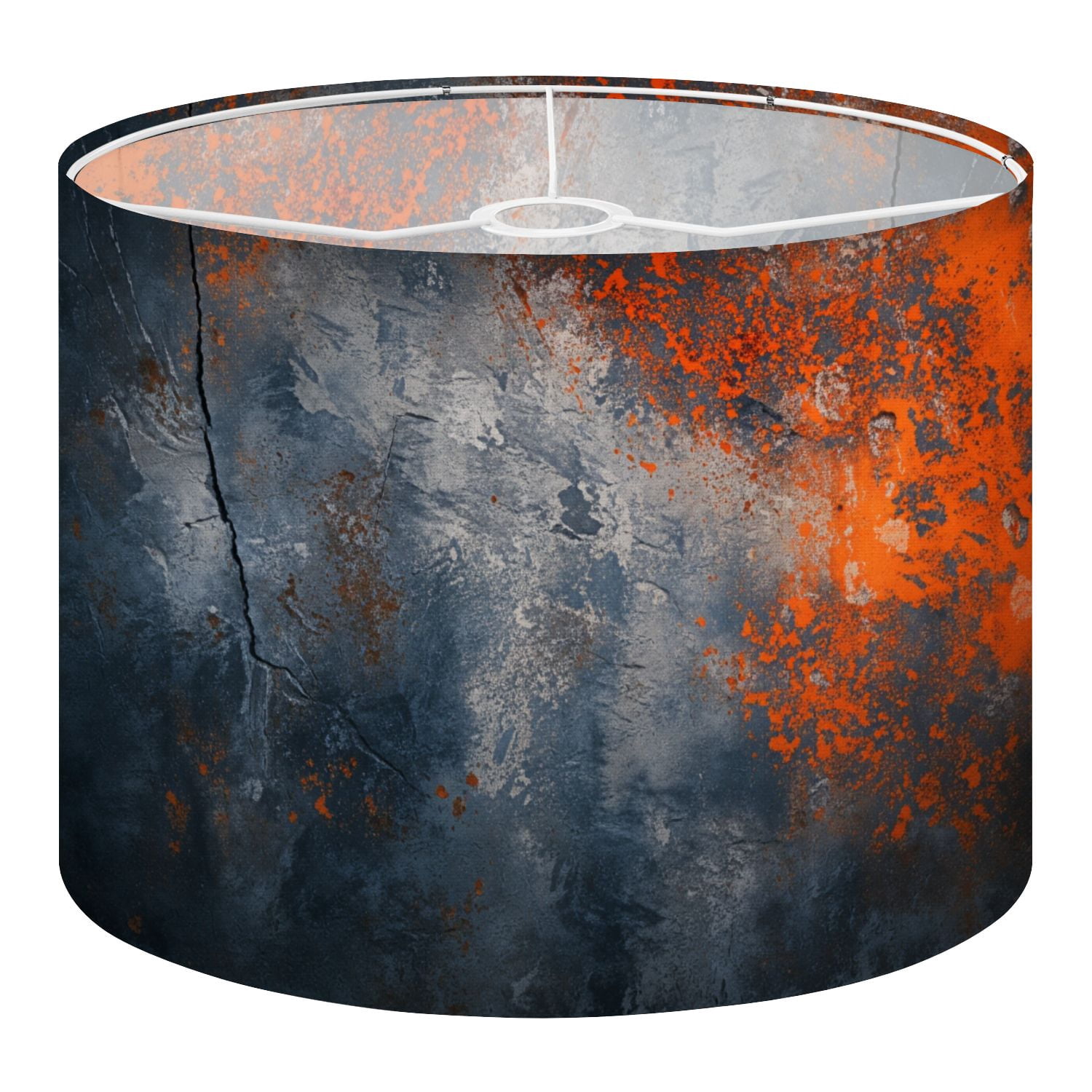 Linen Drum Lampshades Abstract Rust Blue Grunge Texture Weathered ...