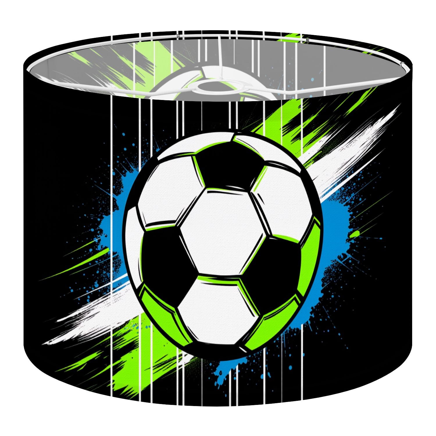 Linen Drum Lampshades Abstract seamless Football vertical fading lines ...