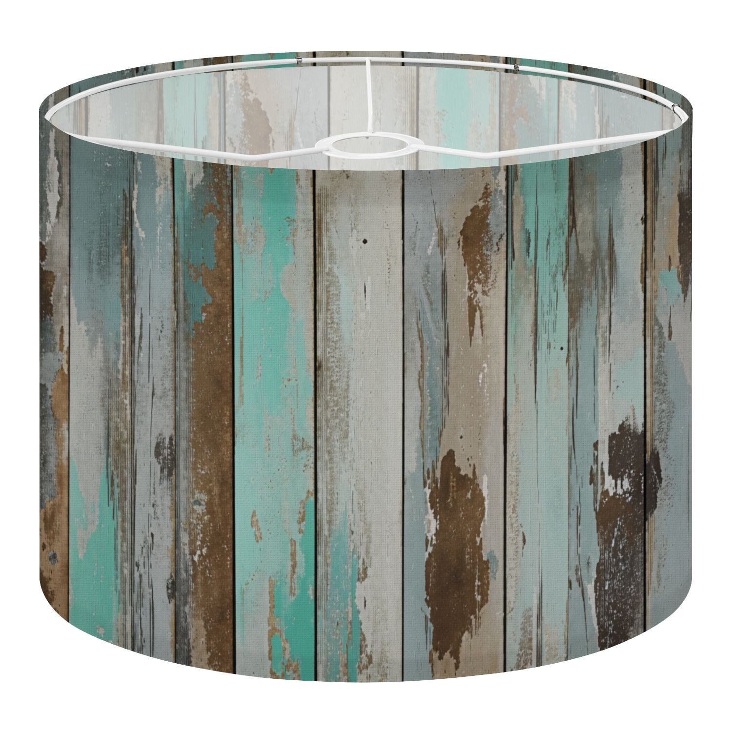 Linen Drum Lampshades Vintage Wood Panel Textured Brush Marks Vertical ...