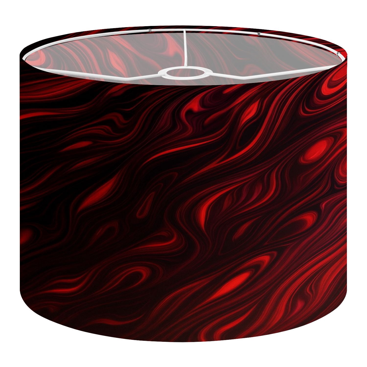 Linen Drum Lampshades abstract marble texture fluid flowing red color ...