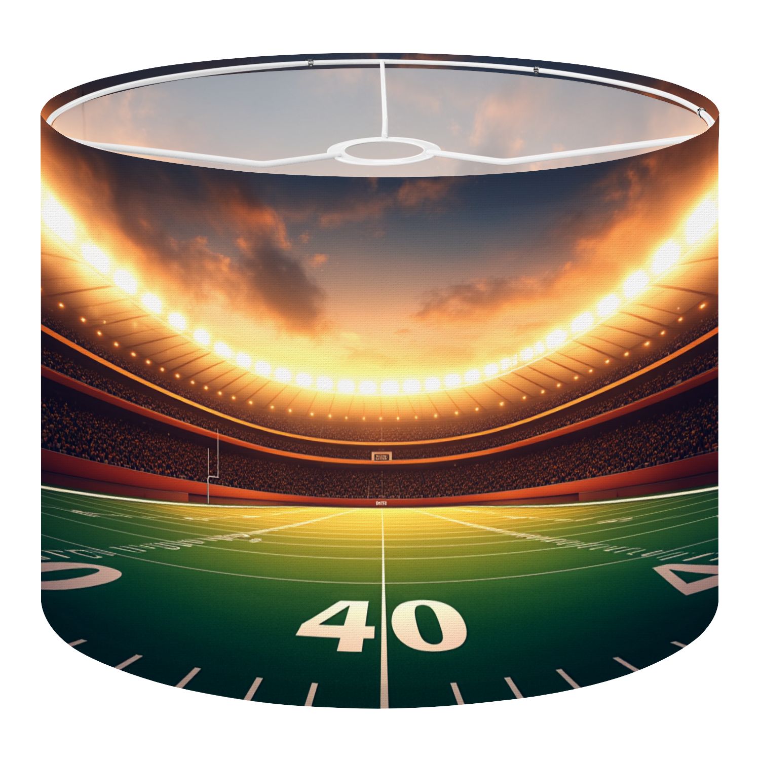 Linen Drum Lampshades light american soccer stadium football stadium ...
