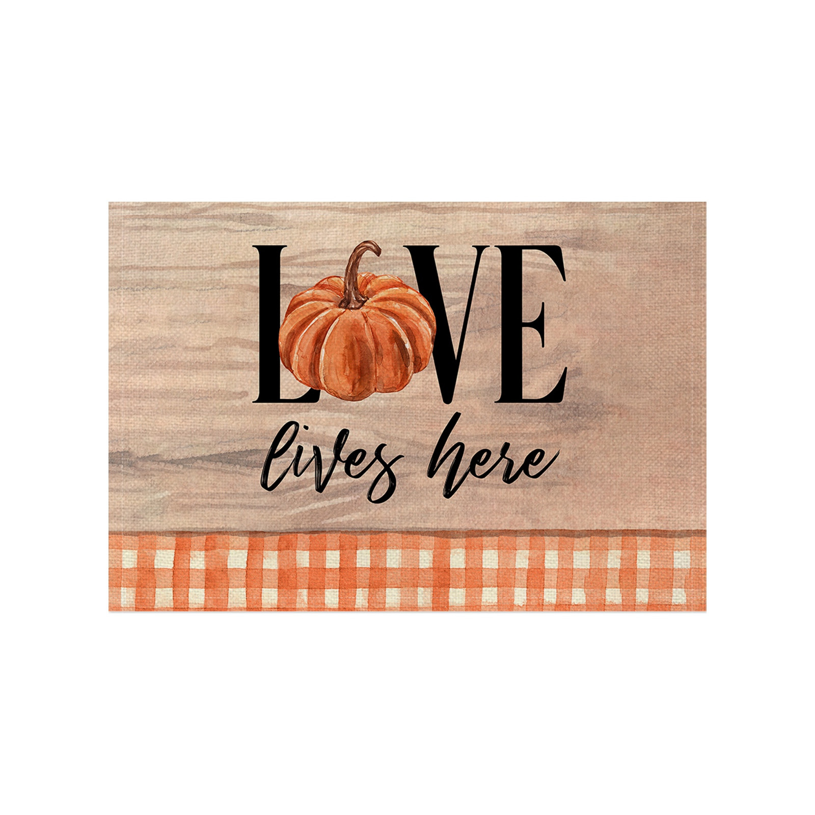 Linen Fall Placemats Set of 4 Fall Table Mats Fall for Home Farmhouse ...
