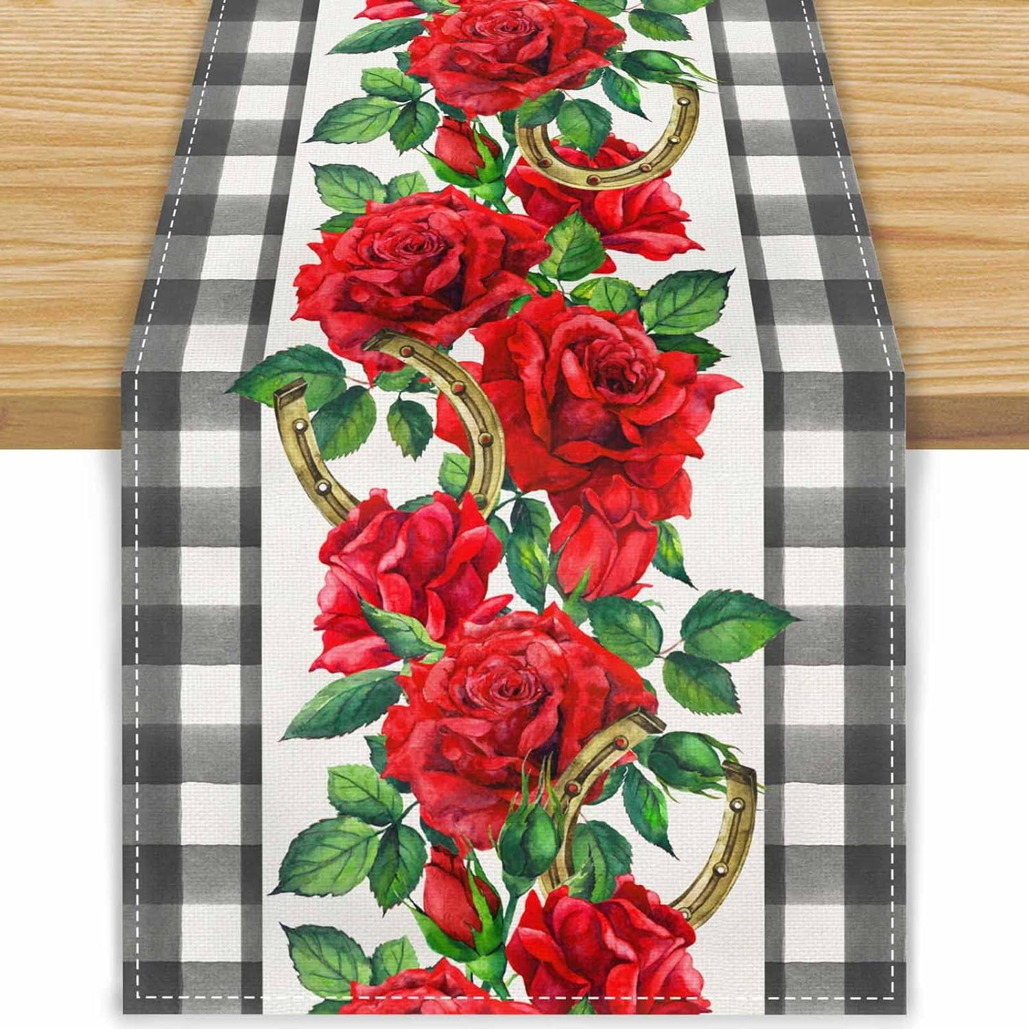 Linen Kentucky Derby Table Runner Horse Race Kentucky Derby Decorations ...