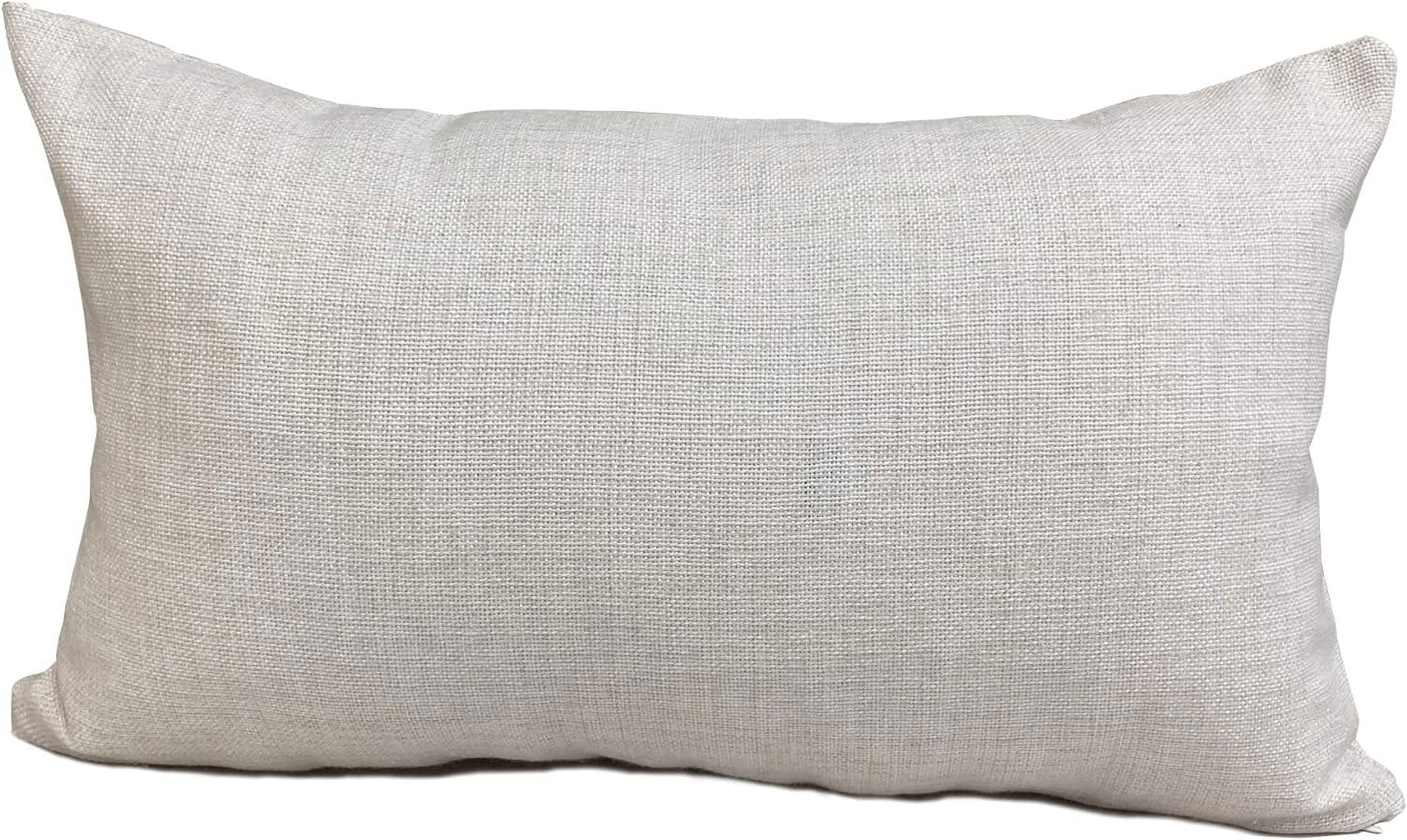 Linen Look Sublimation Polyester Pillow Cover - 12â x 18â / 30 cm x 45 ...