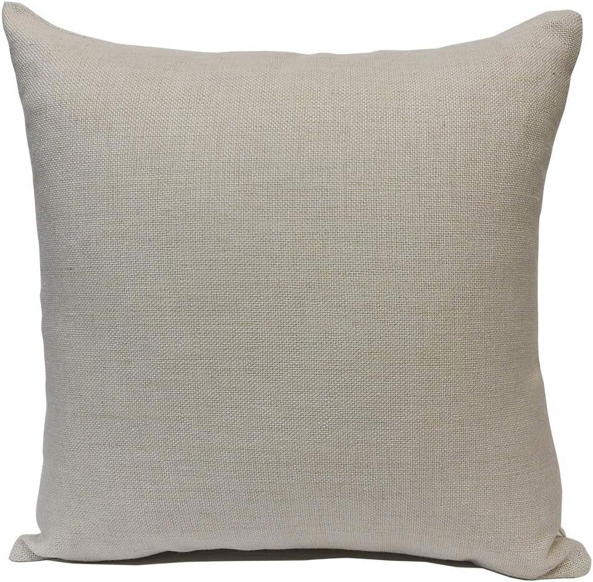Linen Look Sublimation Polyester Pillow Cover - 18â x 18â / 45 cm x 45 ...