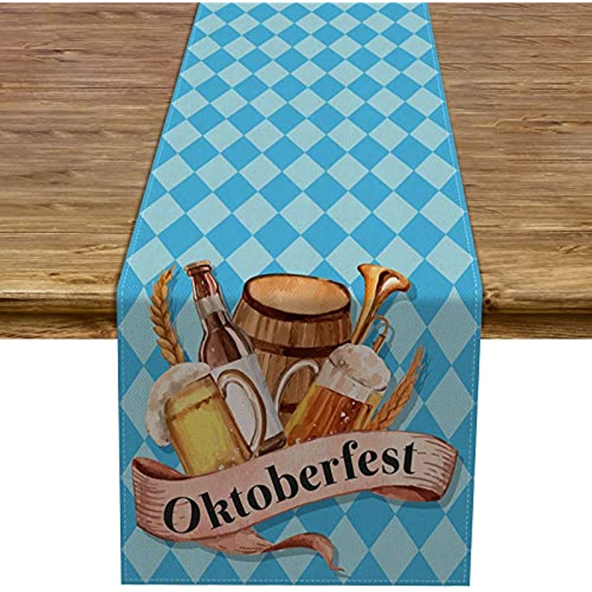 Linen Octoberfest Table Runner Germany October Beer Festival ...