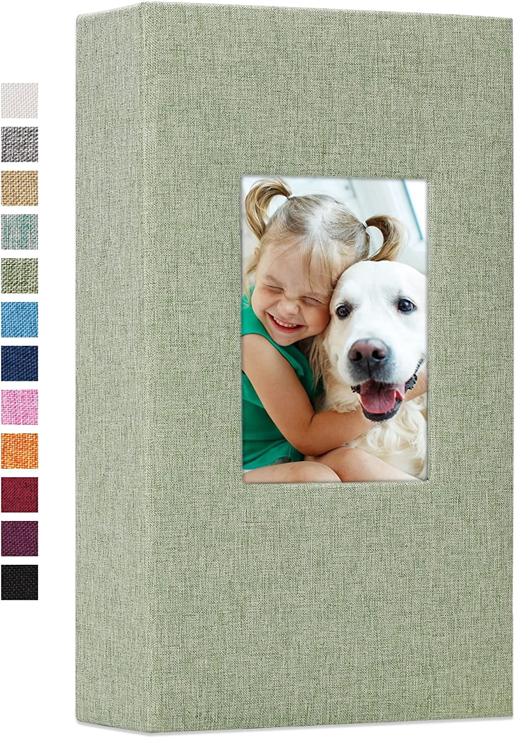 Linen Photo Album 300 Pockets for 4x6 Photos Fabric Cover Photo Books ...