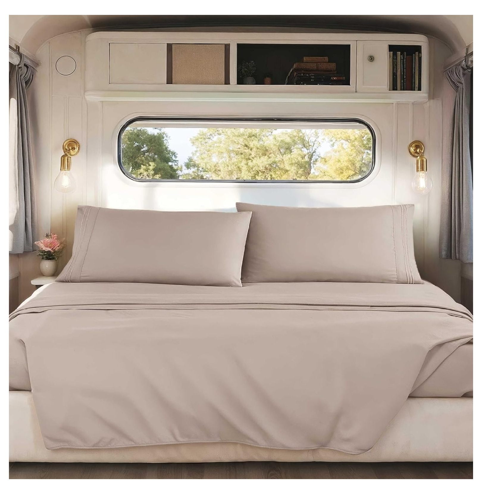 Linen RV Queen Sheets – Super Soft RV Short Queen Sheets for RV Camper ...