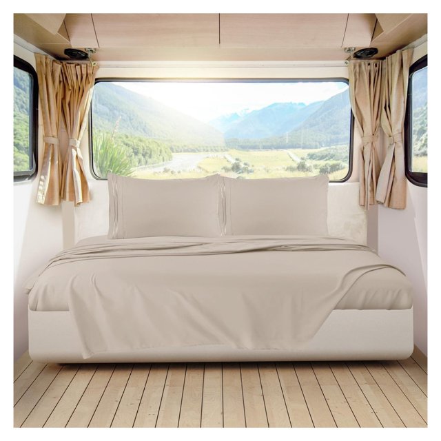 Linen RV Queen Sheets – Super Soft RV Short Queen Sheets for RV Camper ...