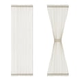 Linen Sidelight Door Curtains 72 Inches Long Flax Sheer Panels Side ...