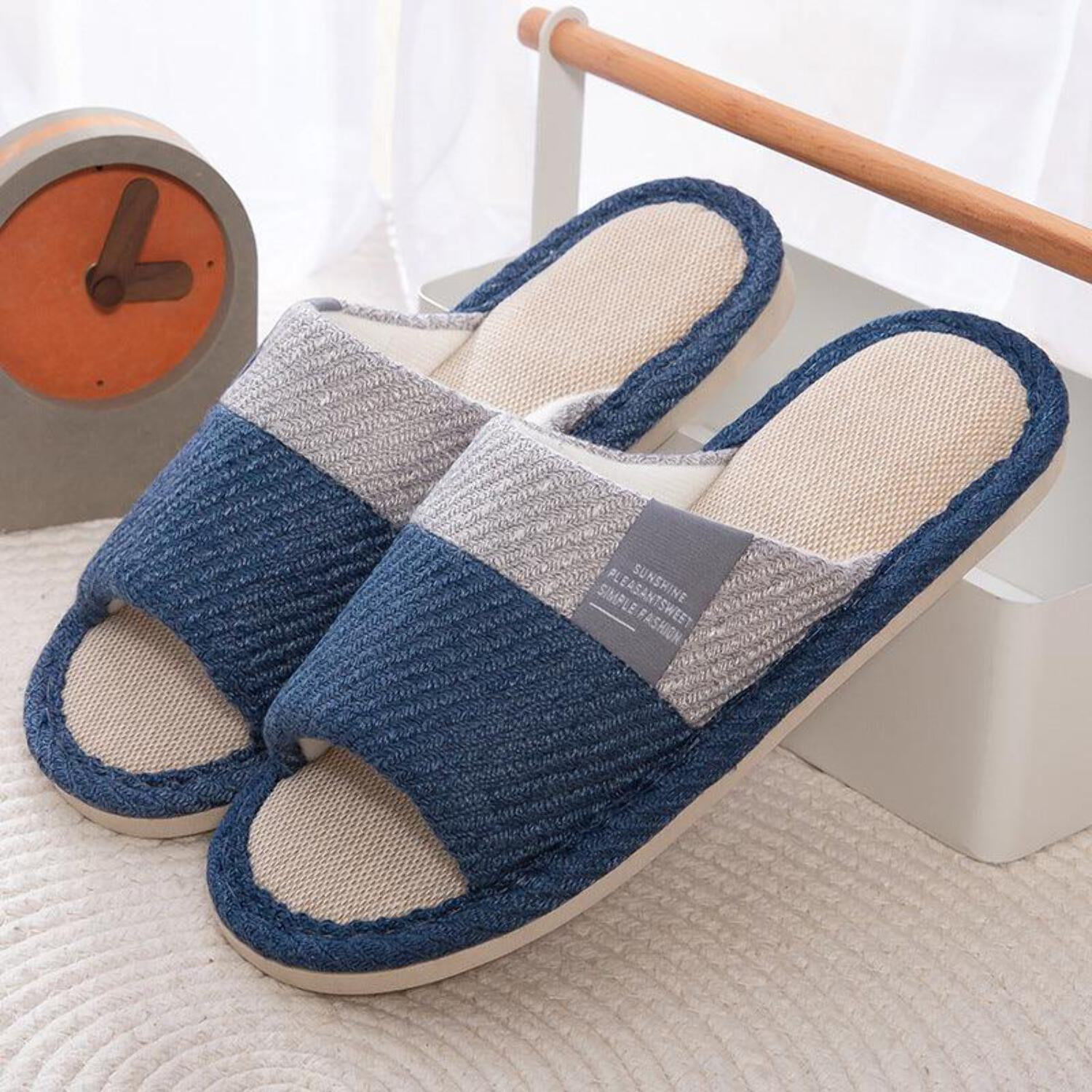 Linen Slippers House Shoes Women Bedroom Slippers - Walmart.com