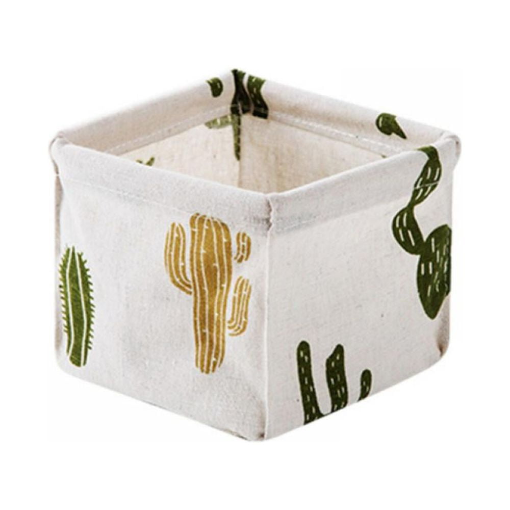 Linen Storage Basket for Desk Stationery Office Organizer Cosmetics ...