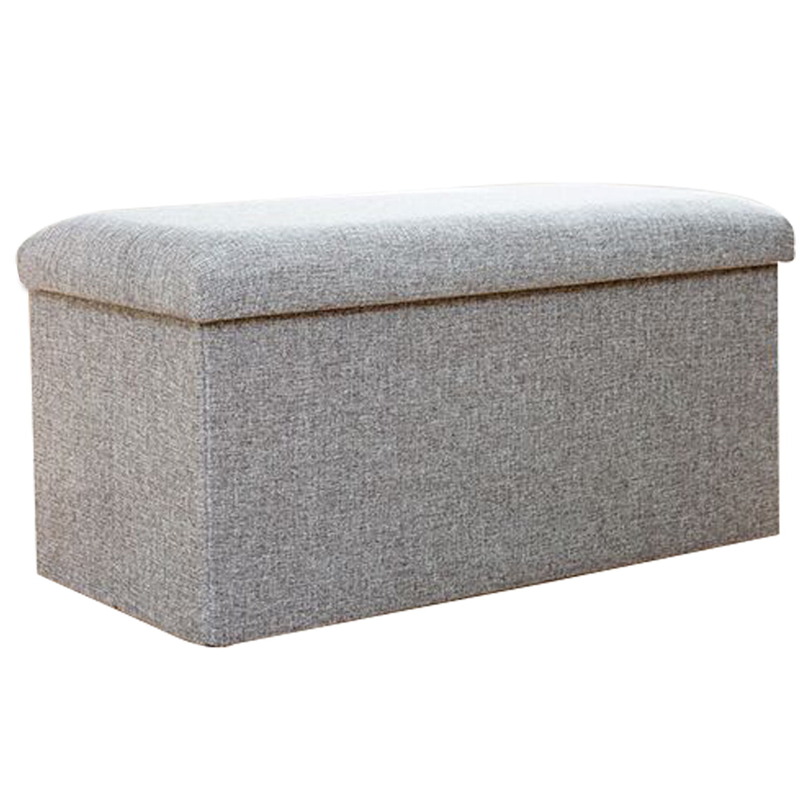 Linen Storage Ottoman, Folding Space-Saving Bench Footrest Rectangular ...