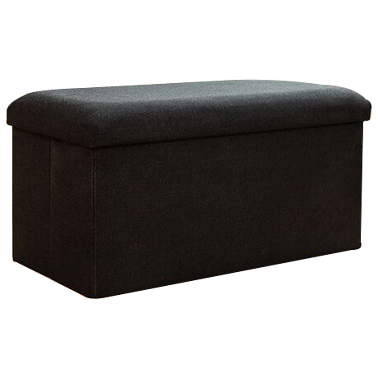 Linen Storage Ottoman, Folding Space-Saving Bench Footrest Rectangular ...