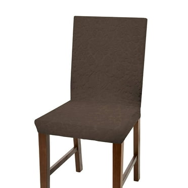 Sure Fit Stretch Jacquard Damask Short Dining Room Chair Slipcover ...