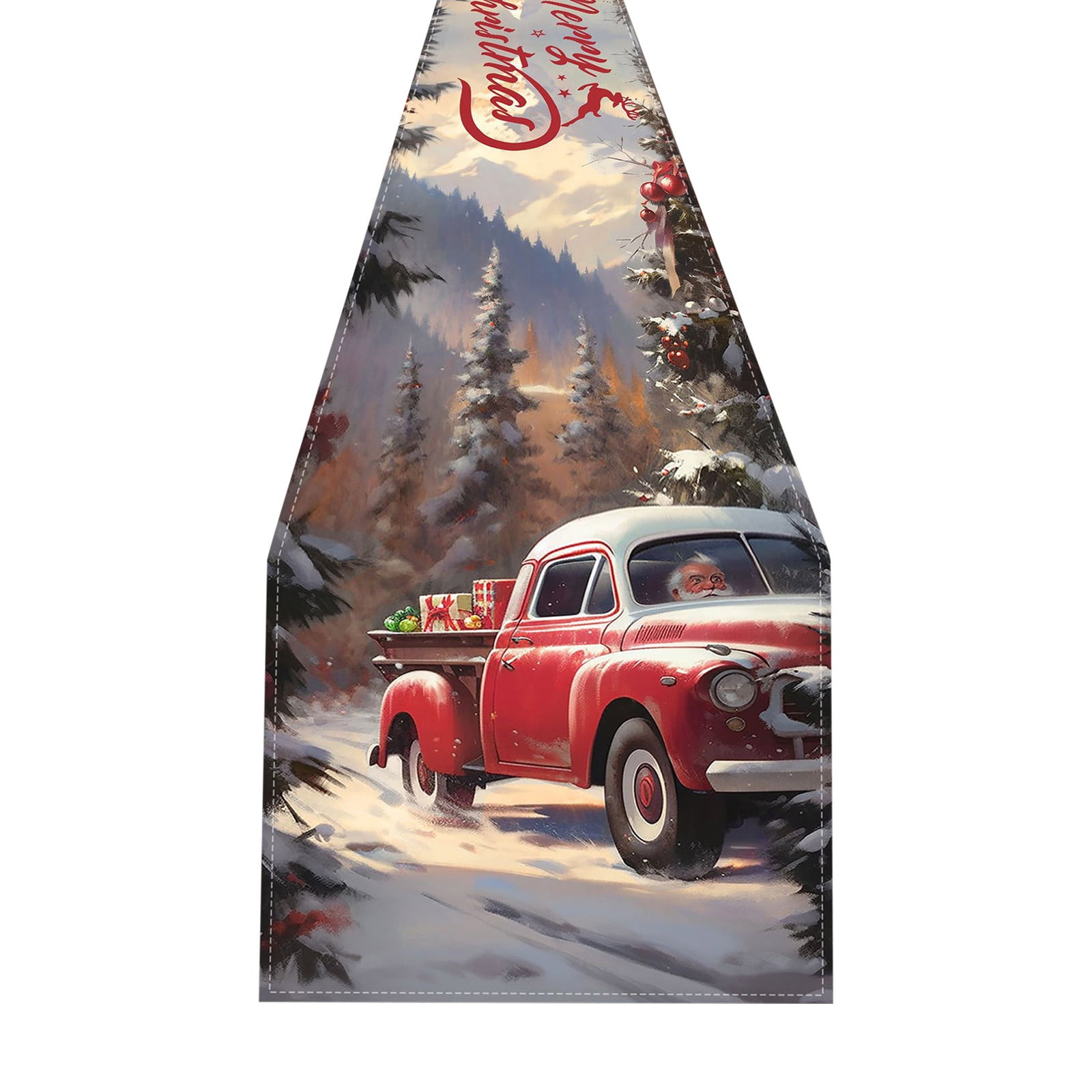 Linen Table Flag Christmas Home Restaurant Living Room Dining Table ...