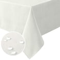 Linen Textured Tablecloth 54 x 108 Inch, Premium Solid Waterproof Spill ...