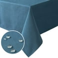 Linen Textured Tablecloth 54 x 80 Inch Premium Solid Spill-Proof ...