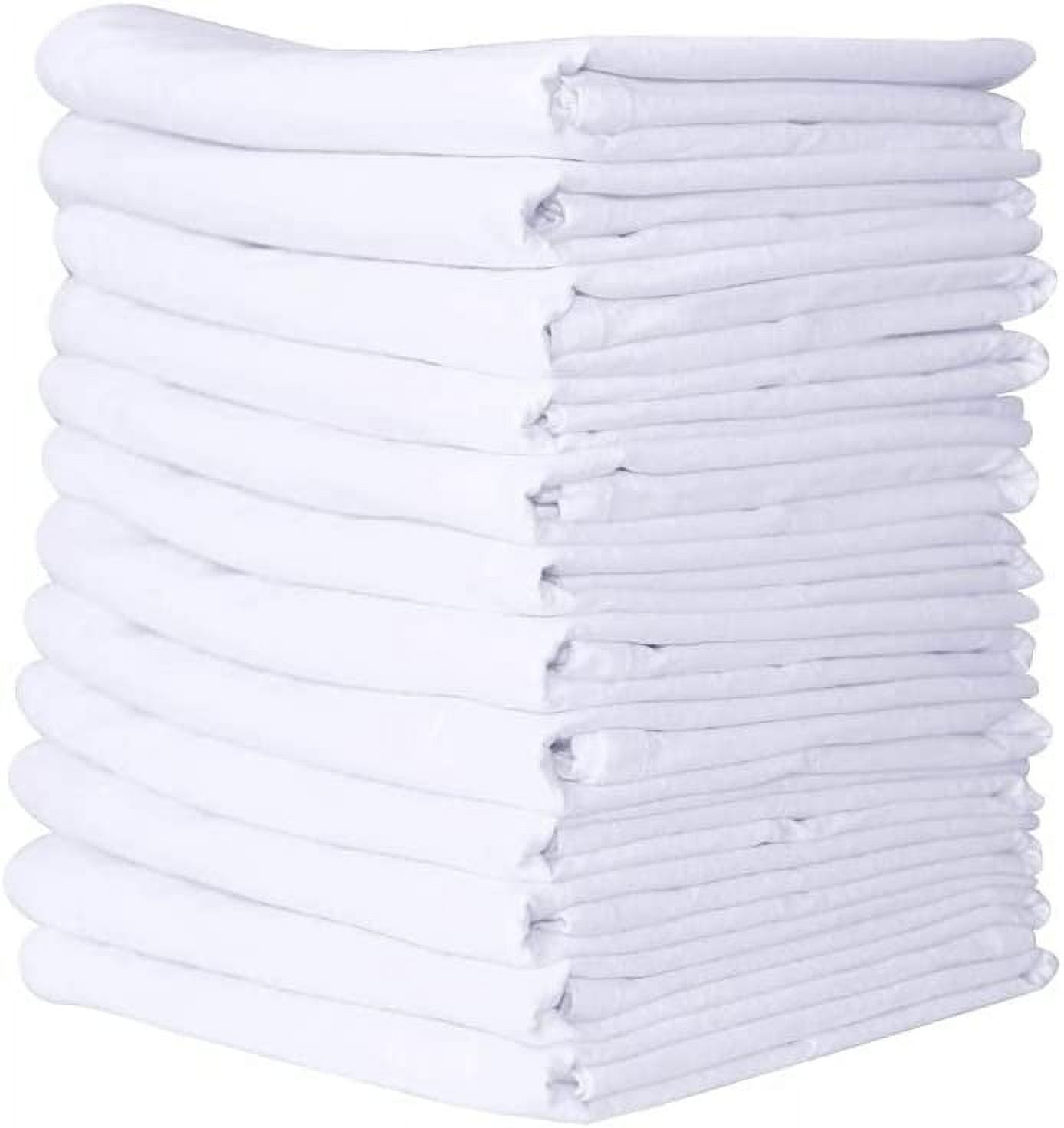 "Linen and Towel 12-Pack, 130 Thread Count Cotton Dish Cloths, 28""x28 ...