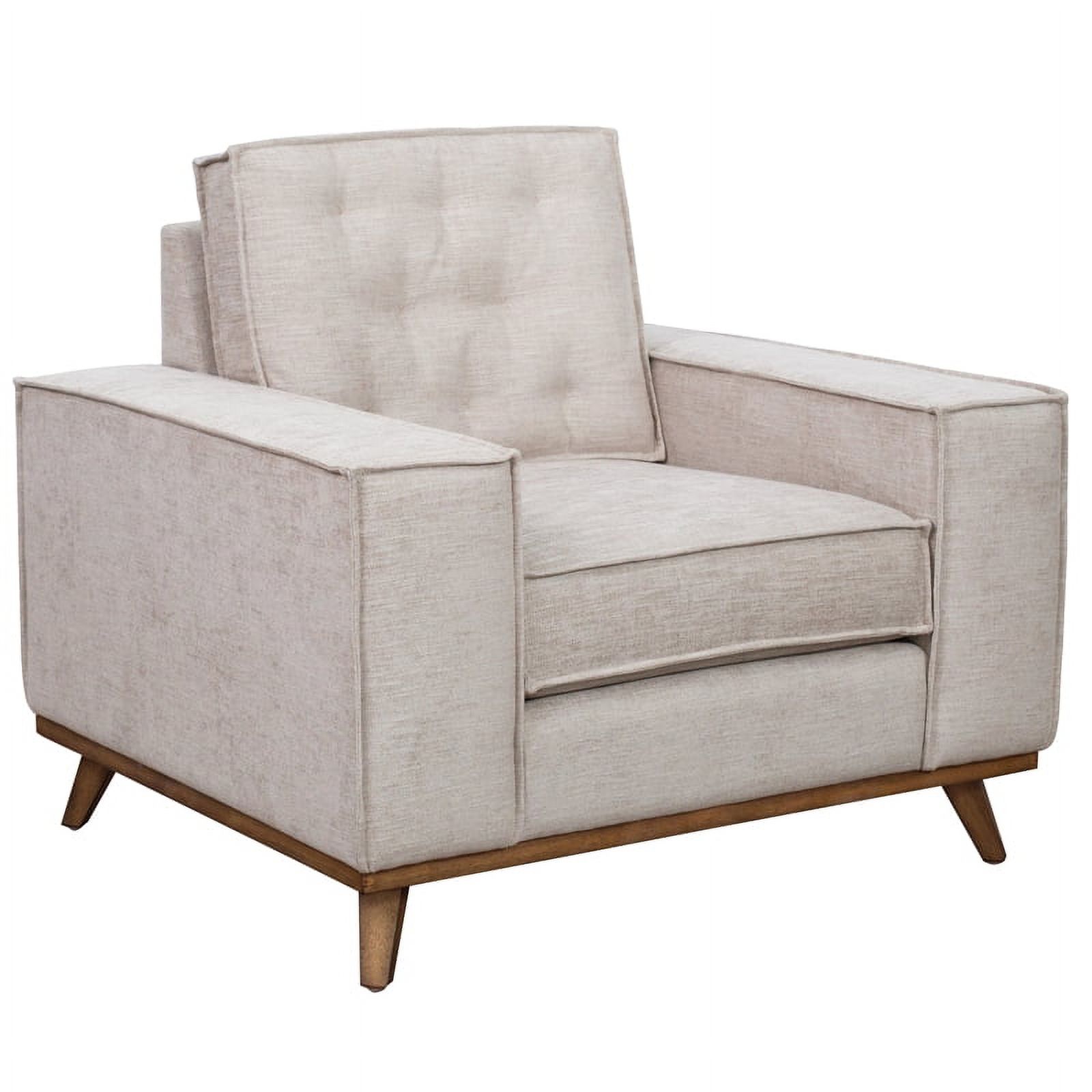 Linen Welt Trim Upholstered Farmhouse Chair - Walmart.com