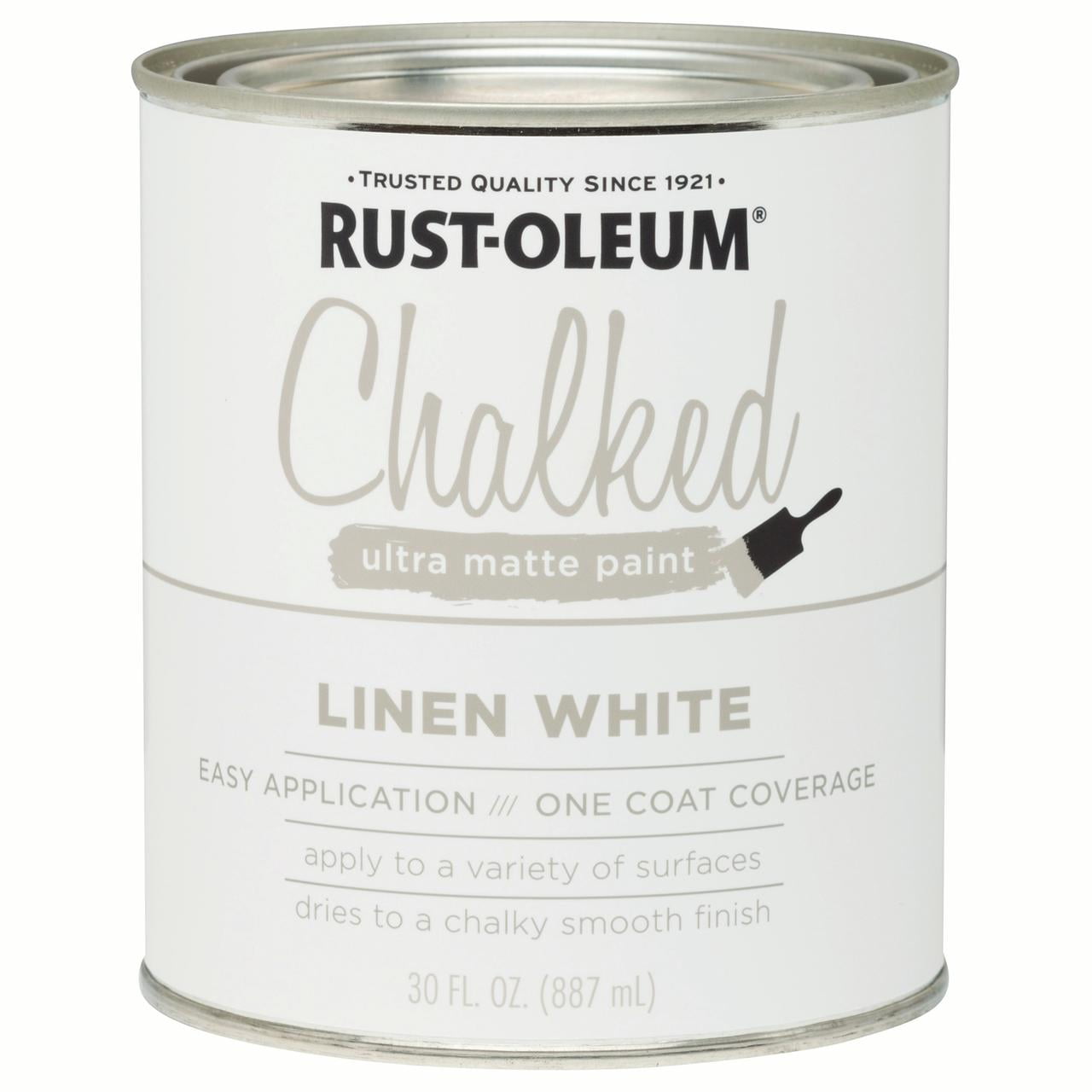 Linen White, Rust-Oleum Chalked Ultra Matte Paint, Quart - Walmart.com