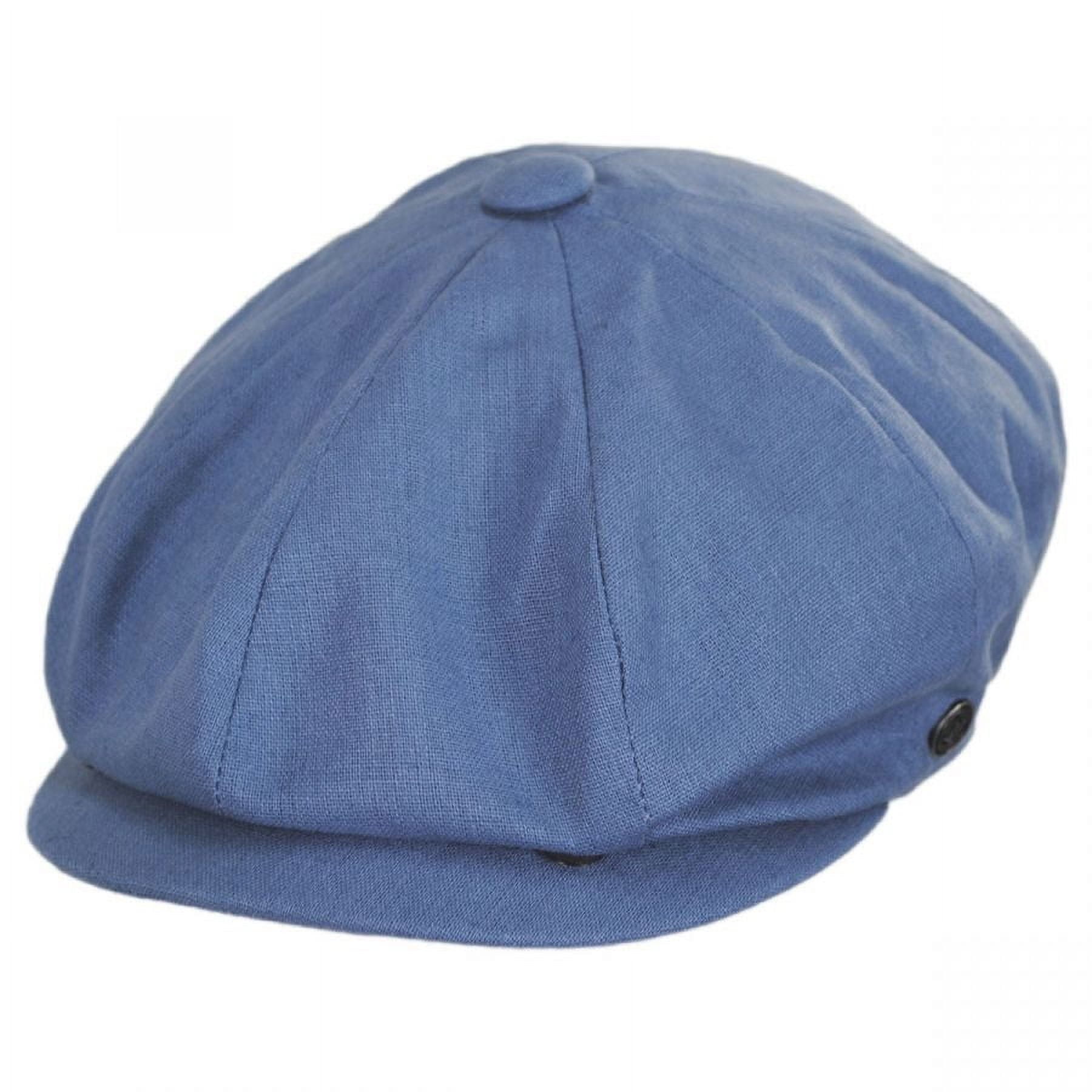Linen and Cotton Newsboy Cap - S - Denim Blue - Walmart.com