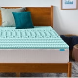 Linenspa 1.5" 7-Zone Cooling Gel and Green Tea Infused Memory Foam ...