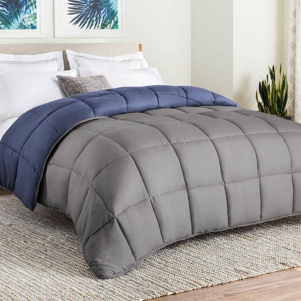 Linenspa All-Season Reversible Down Alternative Microfiber Comforter ...