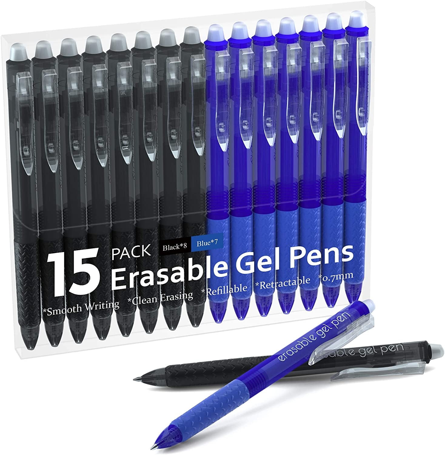 Lineon 15Pack Erasable Gel Pens with Retractable Tip and Clicker ...
