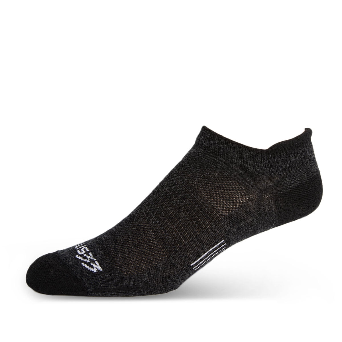 USA Made - No Show Tab Socks - Micro Weight Liner - Merino Wool Running ...