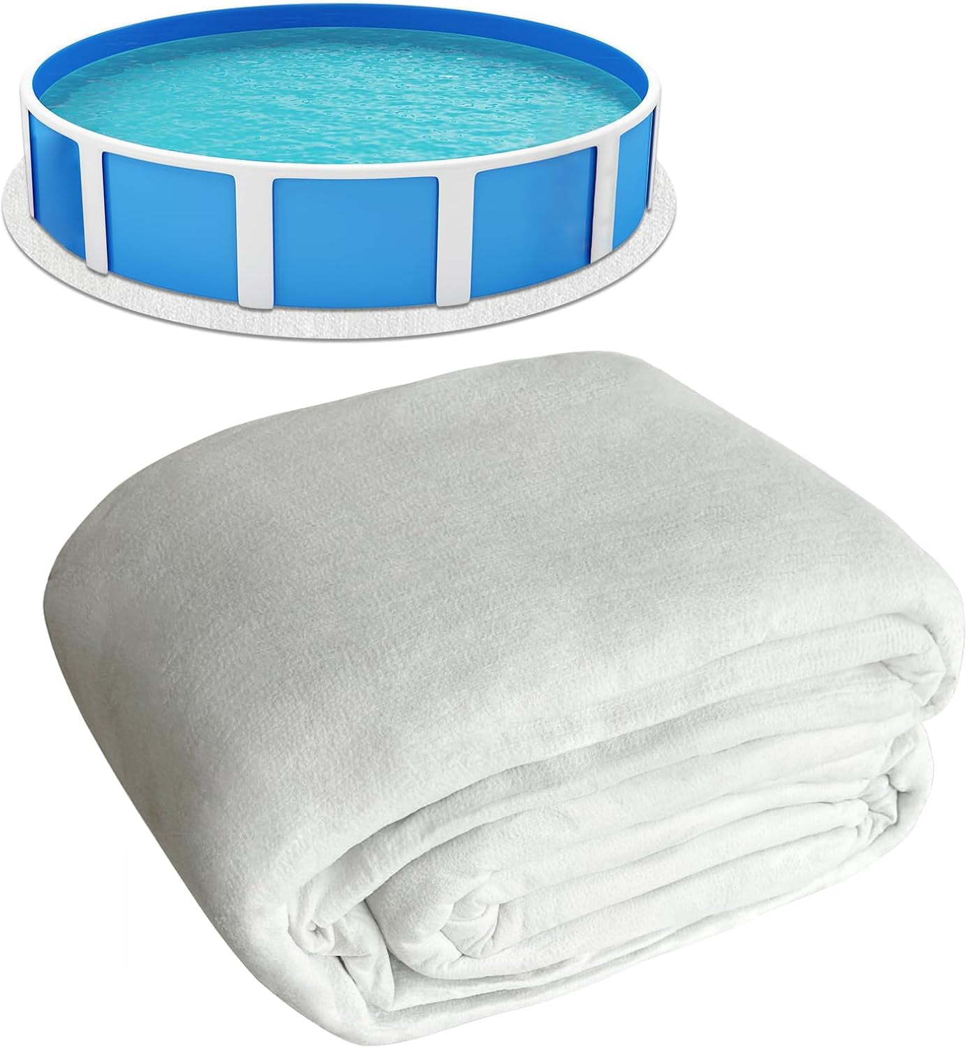 Liner Pad 15-Foot Round Thicker Pool Liner Pad for 15' Above Ground ...