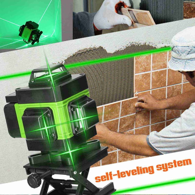 Lines Level Lightweight Portable LCD Display Self Leveling 16 Line ...