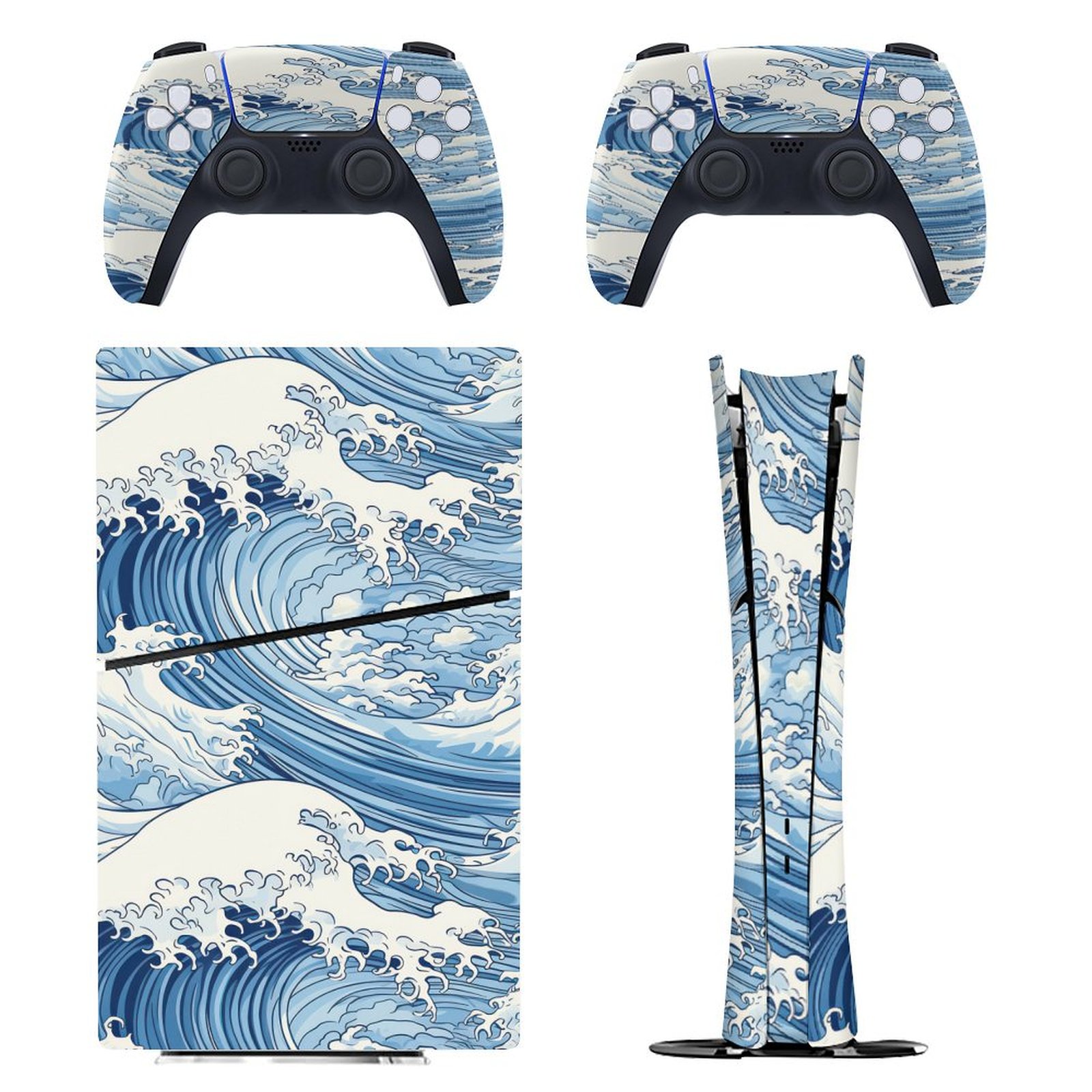 Lines, Waves PS5/PS5 Slim Digital Disc Skin Sticker For Console And ...