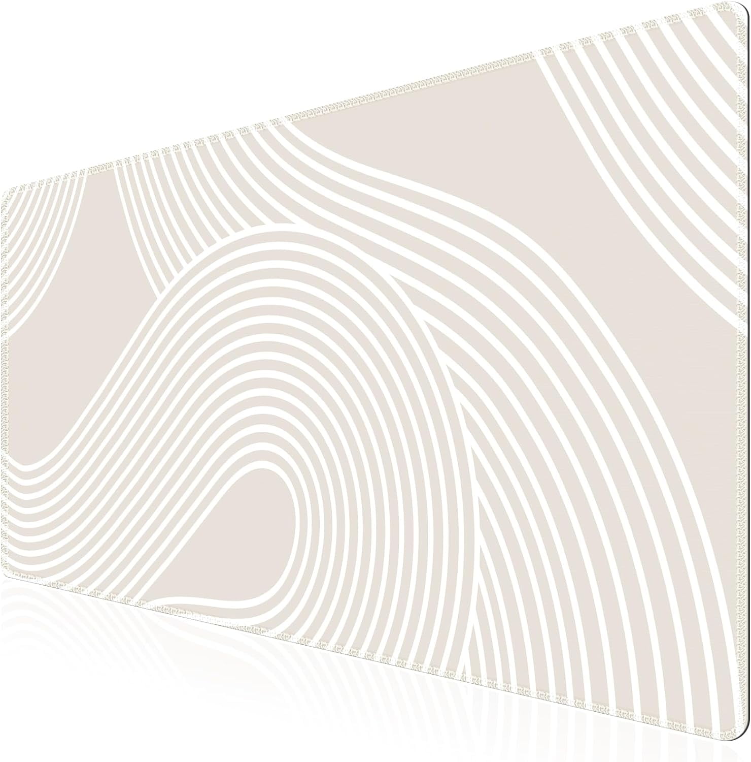 Lines XXL Large Mouse Pad - Anti-Slip Big Mousepad with Stitched Edges ...