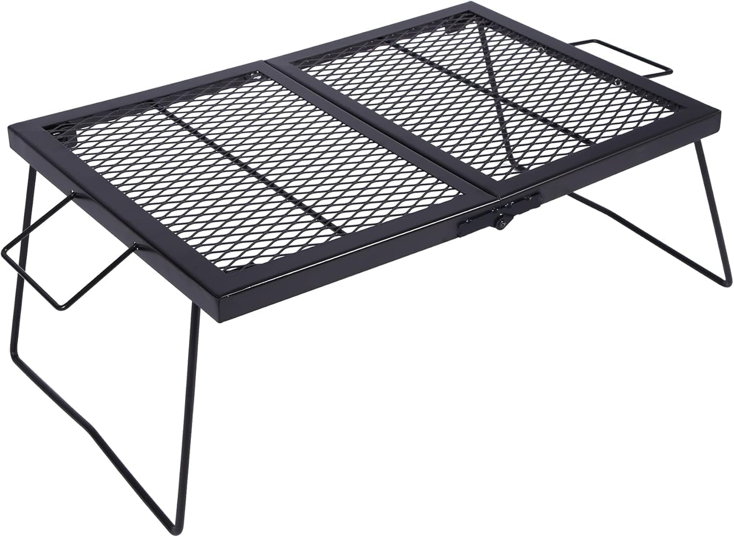 Lineslife 23.6" Folding Campfire Grill Grate - Portable Heavy-Duty ...